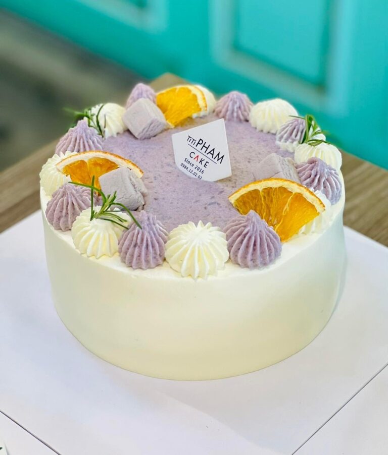 Taro Cheese Cake - TiTiPhamCake